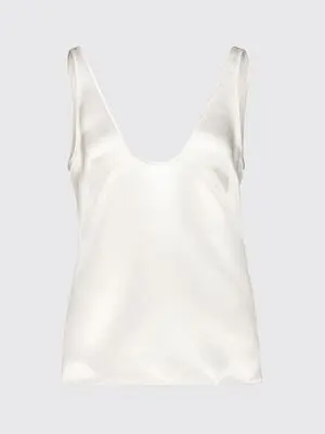 TOM FORD Off-the-shoulder Pure Silk Top With A U-neckline