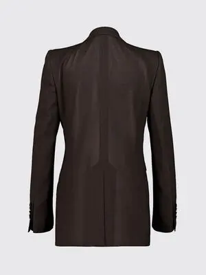 TOM FORD Double-breasted Pure Wool Blazer With Peak Lapels And Padded Shoulders