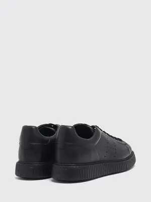 Hogan H-stripes Calfskin Leather Sneakers With Perforated H Logo
