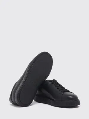 Hogan H-stripes Calfskin Leather Sneakers With Perforated H Logo
