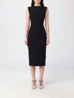 Jacquemus Sleeveless Slim-fit Midi Sheath Dress With A Crew Neckline