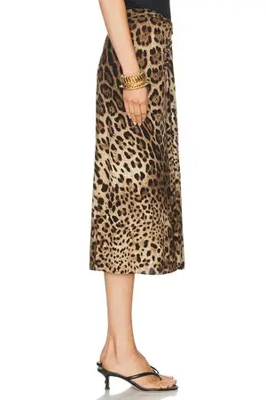 Dolce & Gabbana Organzino Midi Skirt