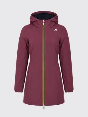 K-WAY Denise Long Reversible And Waterproof Hooded Windbreaker Jacket - Wine