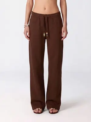 Casablanca Low-rise Wide Leg Jogging Trousers In Cotton And Cashmere