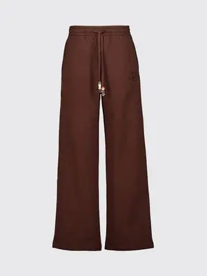 Casablanca Low-rise Wide Leg Jogging Trousers In Cotton And Cashmere