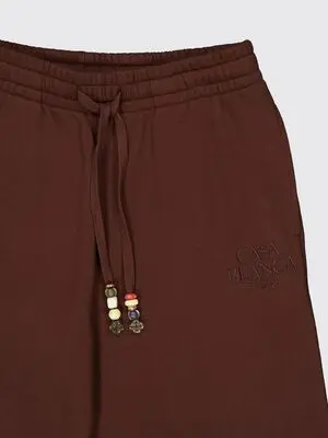 Casablanca Low-rise Wide Leg Jogging Trousers In Cotton And Cashmere