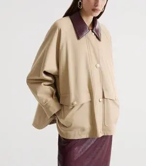 Marella Accent-collar Trench Coat