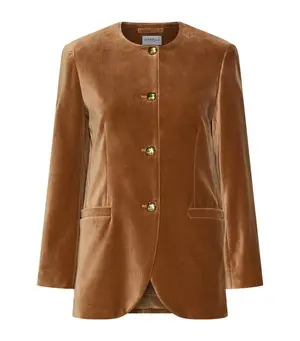Marella Cotton Velvet Blazer
