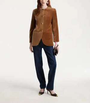 Marella Cotton Velvet Blazer