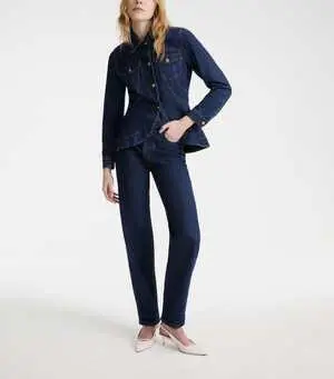 Marella Hourglass Denim Jacket - Blue
