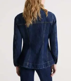 Marella Hourglass Denim Jacket - Blue