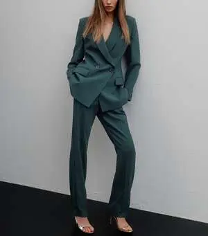 Marella Envers Satin Straight Trousers