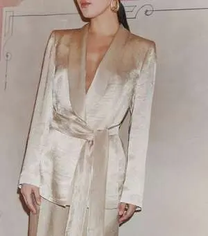Marella Satin Belted Blazer