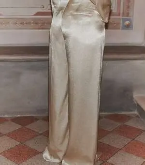 Marella Satin Wide-leg Trousers