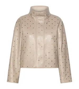 Marella Faux Leather Studded Jacket