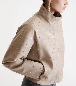 Marella Faux Leather Studded Jacket