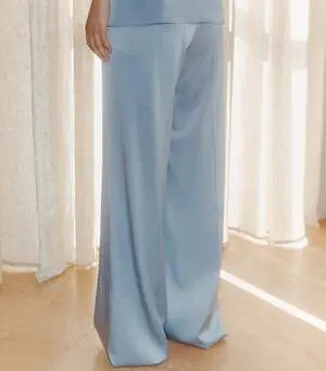 Marella Satin Wide-leg Trousers
