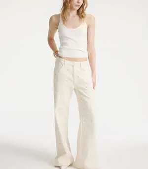 Marella Embellished Wide-leg Jeans