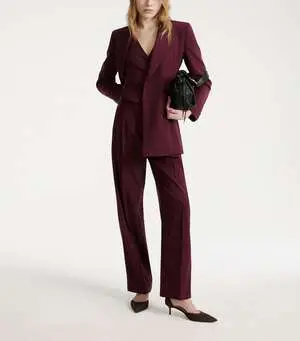 Marella Virgin Wool-blend Tailored Trousers