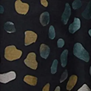 Marella Twill Printed Trousers - Navy