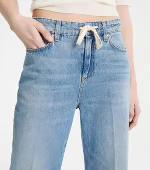 Marella Drawstring High-rise Wide-leg Jeans
