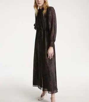 Marella Georgette Maxi Shirt Dress