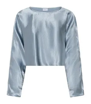 Marella Satin Cropped Blouse