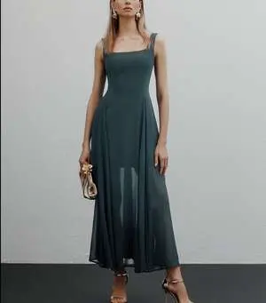 Marella Georgette Sleeveless Midi Dress