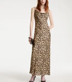 Marella Leopard-print Sleeveless Maxi Dress