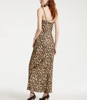 Marella Leopard-print Sleeveless Maxi Dress