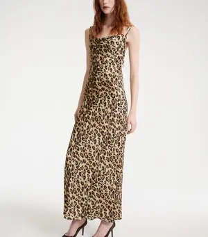 Marella Leopard-print Sleeveless Maxi Dress