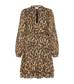 Marella Georgette Leopard-print Midi Dress