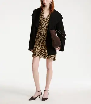 Marella Georgette Leopard-print Midi Dress