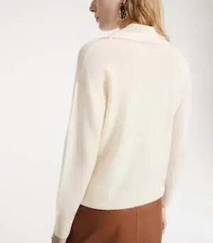 Marella Wool-cashmere Scarf-detail Sweater