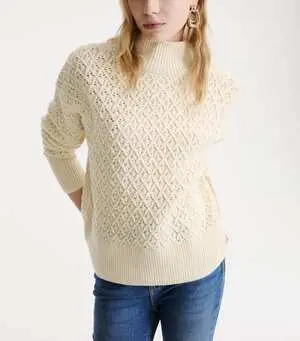 Marella Virgin Wool Open Knit Sweater