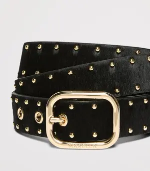 Marella Leather Studded Belt