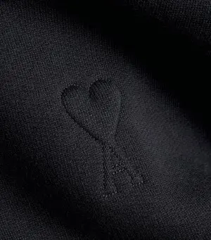 AMI Paris Cotton Embossed De Coeur Hoodie