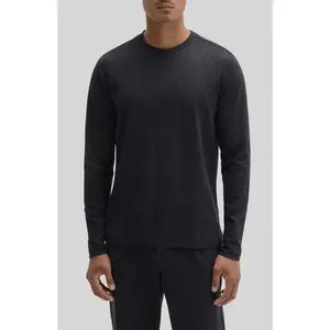 Robert Barakett Anderson Long Sleeve Geometric T-shirt - Black