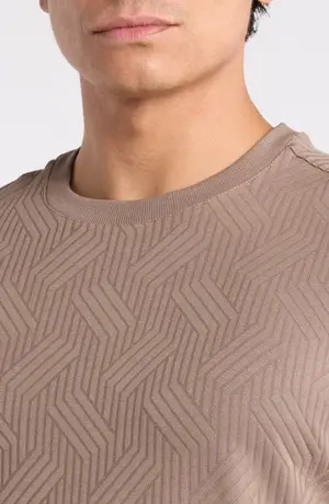 Robert Barakett Anderson Long Sleeve Geometric T-shirt - Sequoia
