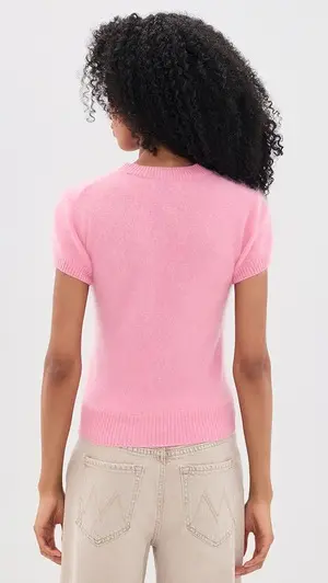 REFORMATION Darcy Brushed Cashmere Pullover - Taffy