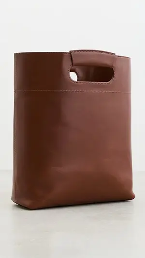 TWP Leather Bucket Bag - Cognac