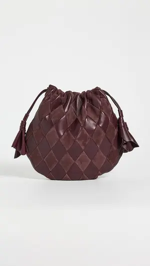 Zimmermann Cloud 91 Suede And Leather Hobo Bag - Mahogany