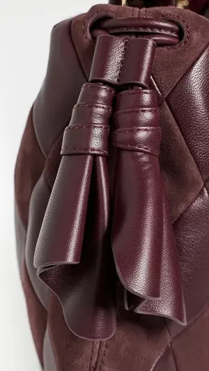 Zimmermann Cloud 91 Suede And Leather Hobo Bag