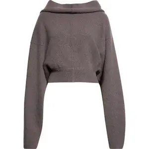 Rick Owens Hooded Cashmere Blend Pullover Sweater