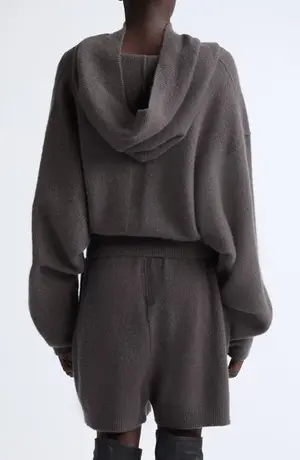 Rick Owens Hooded Cashmere Blend Pullover Sweater