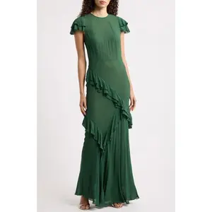 REFORMATION Camila Handkerchief Hem Midi Dress