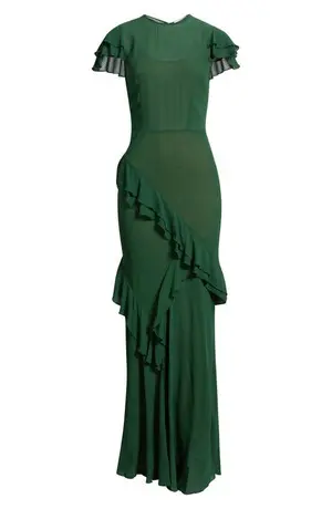 REFORMATION Camila Handkerchief Hem Midi Dress