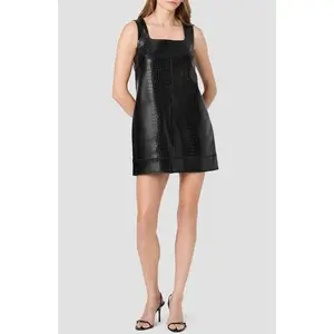 French Connection Croc Embossed Trapeze Minidress