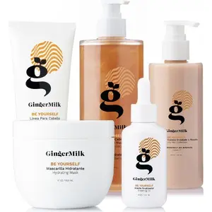 GINGER MILK NATURAL CARE Curl Defining Hair Care Set For Curly Hair - None