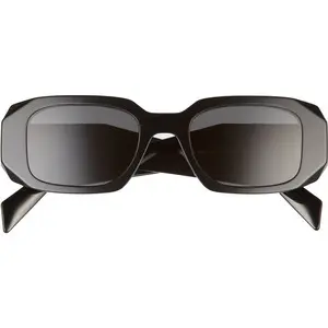 Prada Runway 49mm Rectangular Sunglasses